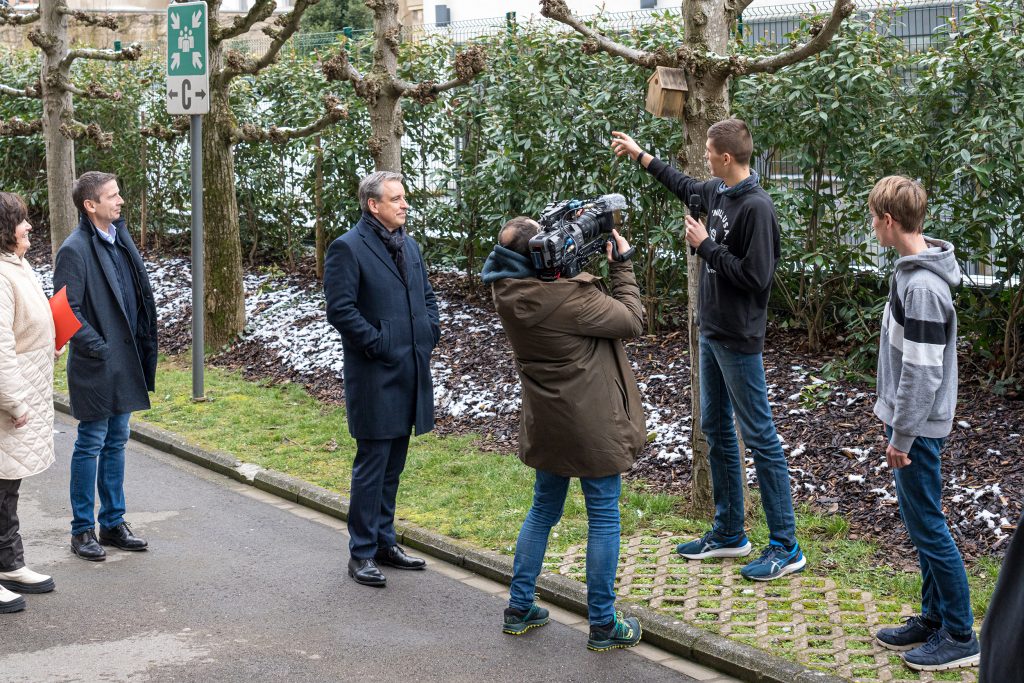 Visite vum Här Minister Claude Meisch - Fieldgen